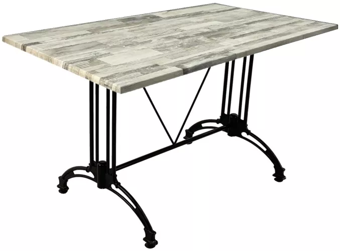 Masa de restaurant exterior/interior dreptunghiulara Raki White Block ...