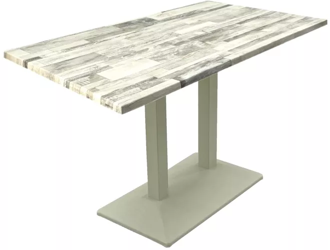 Masa de restaurant exterior/interior dreptunghiulara Raki White Block ...