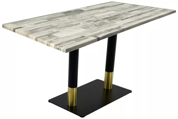 Masa exterior/interior de restaurant dreptunghiulara Raki White Block ...