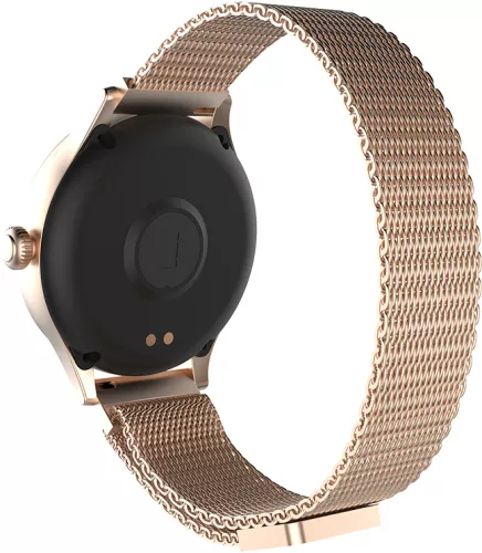 Smartwatch Amoled Display Forever ICON AW-100 culoare roz auriu oyae ...