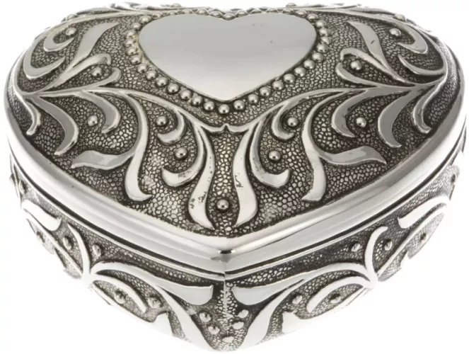 Cutie bijuterii argintata inima mare i4og_217840248 - cel.ro