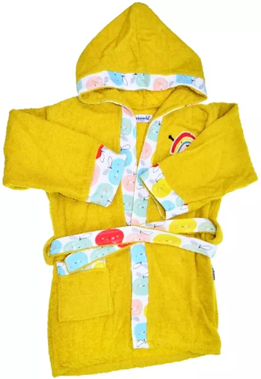 Halat de baie pentru copii Mini Junior 17010 Galben 17010-128