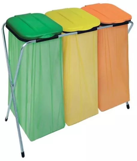 Suport pentru 3 saci de gunoi 96x42x78 cm ECOFIX Strend Pro 2211494 ...