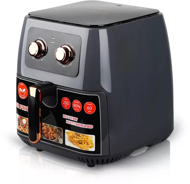 Friteuza Aer Cald RAF R.5294 de 8 Litri 1700w Negru 0655383181770