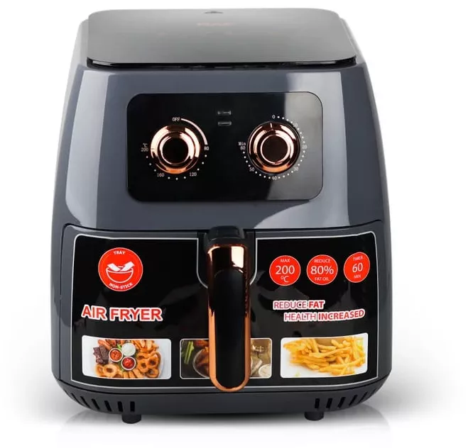 Friteuza Aer Cald RAF R.5294 de 8 Litri 1700w Negru 0655383181770