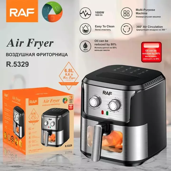 Friteuza cu aer cald Air Fryer RAF R.5329 1600 W Capacitate 6.8 Litri ...