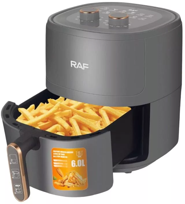 Friteuza cu Circulatie Aer 360° Air Fryer RAF 5325 6L 1500W Negru - cel.ro