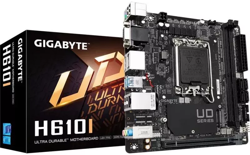 Placi de baza MB Gigabyte H610I DDR5 LGA 1700 ONLINEH610IQAZN - cel.ro
