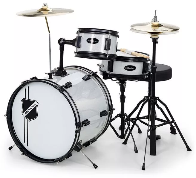 Set Tobe Copii Acustice Millenium Youngster Drum Set Silver 467182 - cel.ro