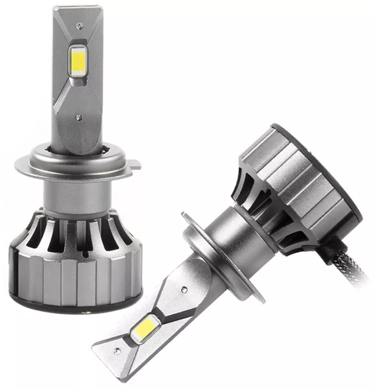 Set 2 becuri LED auto 12V soclu H7 Super Canbus model V20 120W 12.000 ...