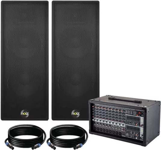 Sistem sonorizare live Noiz Voice Box mixer amplificat PMP2000 2x500W ...