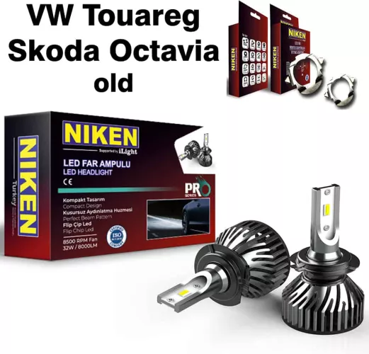 Becuri H7 LED Skoda Octavia - VW Touareg - Nissan Qashqai J10 plus adaptoare de - cel.ro
