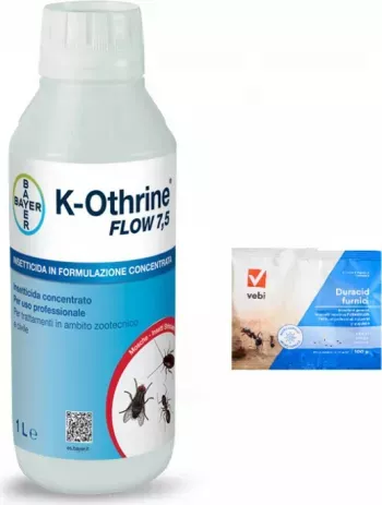 Set insecticid Kothrine SC 7.5 Flow 1 L si Duracid furnci 100 gr anti tantari gandaci de ...