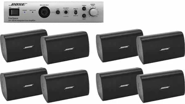 Sistem sonorizare restaurant Bose FS2SE-IZA190 Negru cu 8 boxe interior - cel.ro