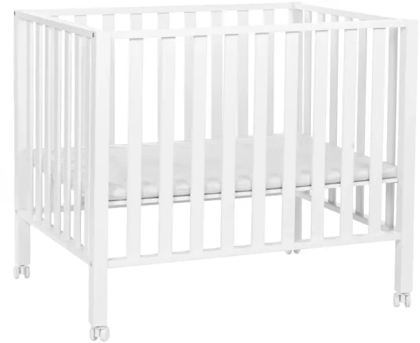 Tarc Childhome 94 cu roti 75x95 cm Lemn Alb CH-PA94W