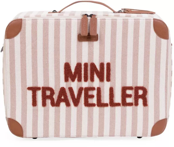 Valiza pentru copii Childhome Mini Traveller Nude/Alb CH-CWSCKSTNR - cel.ro