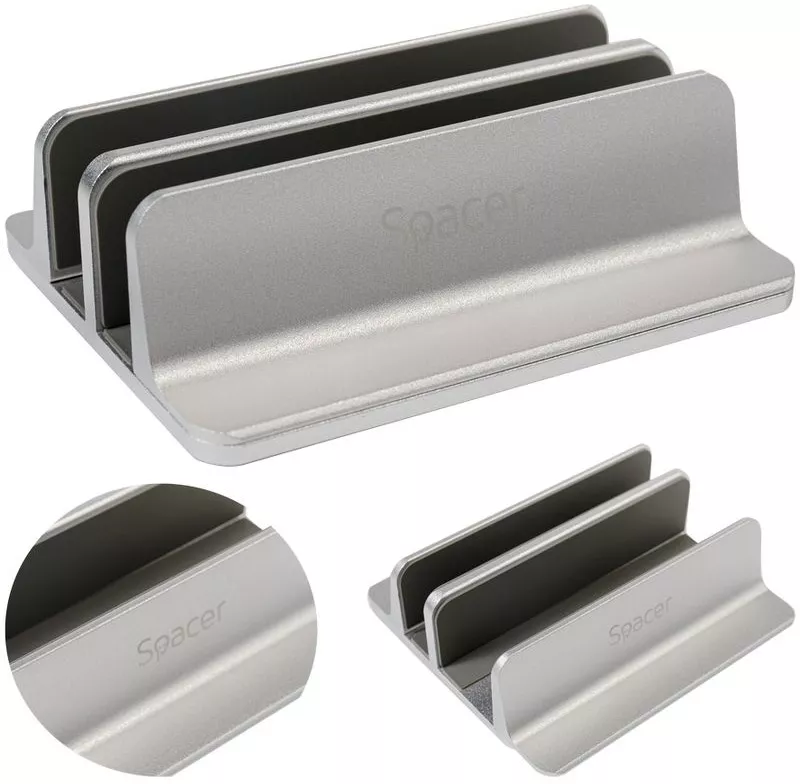 Stand/Cooler notebook Spacer SPS-Vertical Silver sps-vertical - cel.ro