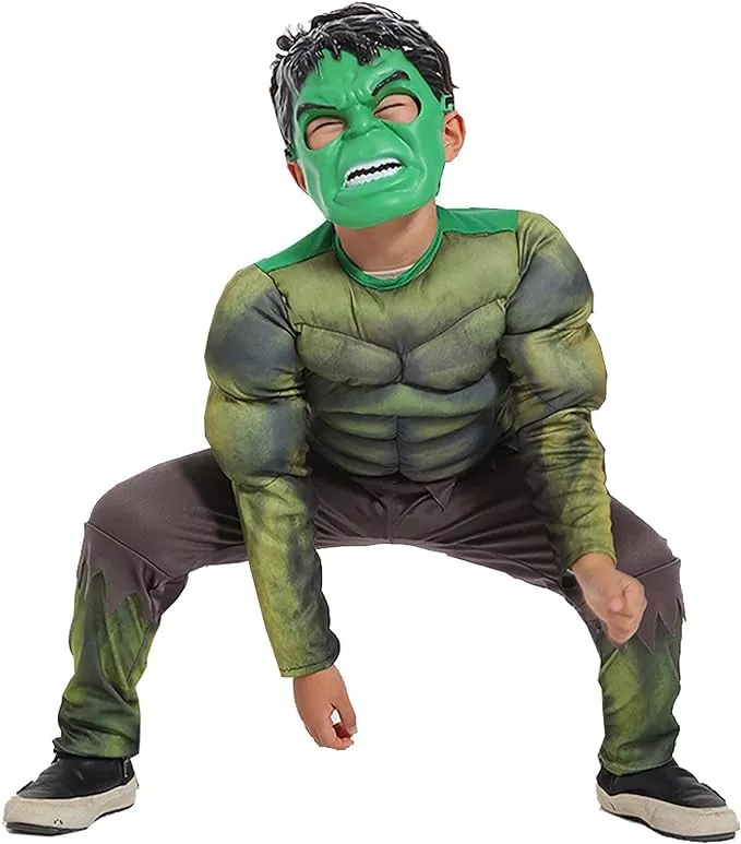 Costum Hulk pentru copii Set cu Masca Transforma-te in eroul tau ...