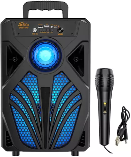 Boxa portabila cu microfon ZQS8149 48W PMPO USB/BT/AUX/SD/FM MRKT11418 ...