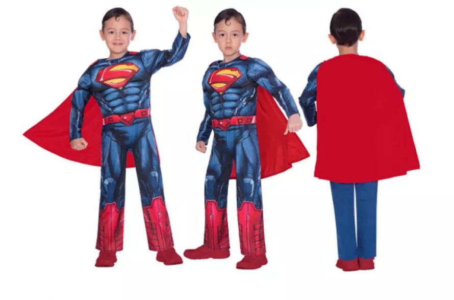 Costum carnaval Superman Clasic pentru baieti 10 - 12 ani GD1033 - cel.ro