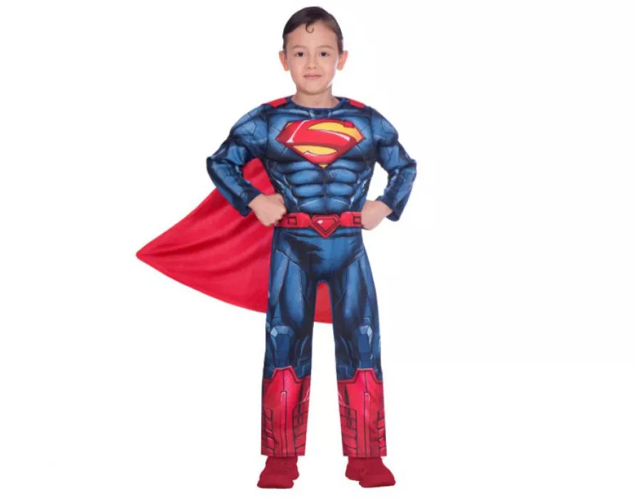 Costum carnaval Superman Clasic pentru baieti 10 - 12 ani GD1033 - cel.ro