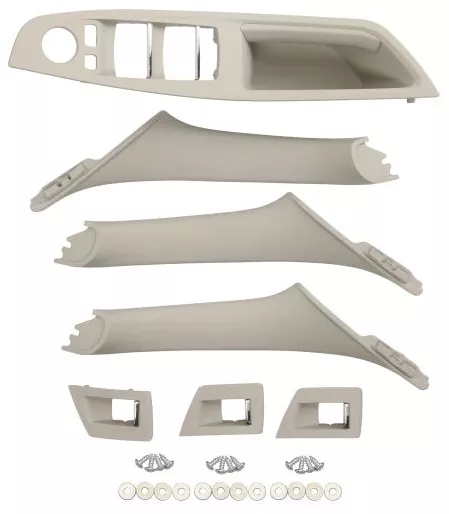 Set manere usi interior gri pentru BMW Seria 5 F10 2009 - 2017 ...