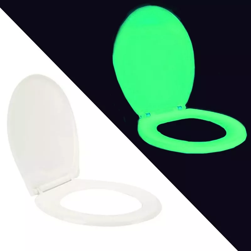 Capac de wc fosforescent soft close lumineaza verde in intuneric TOILET ...