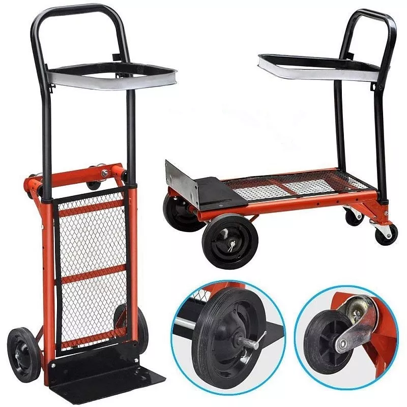 Carucior liza portabil cu 4 roti suport sac de gunoi pliabil transport ...