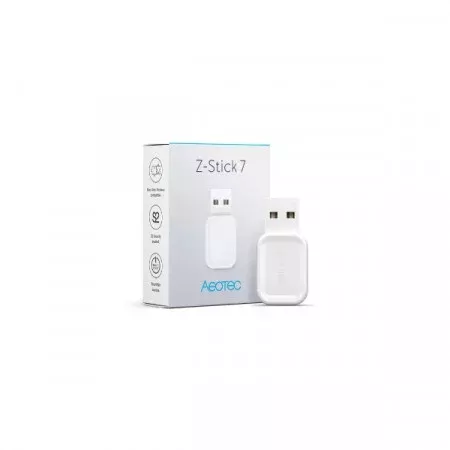 Hub Z-Wave Aeotec Z-Stick 7 Z-Wave Plus compatibil cu Home Assistant ...