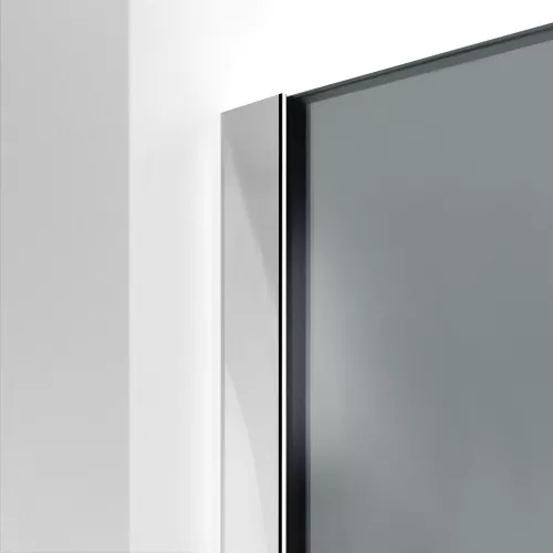 Paravan dus walk-in Aqua Roy ® full Inox model Moris incolor sticla gri 8mm