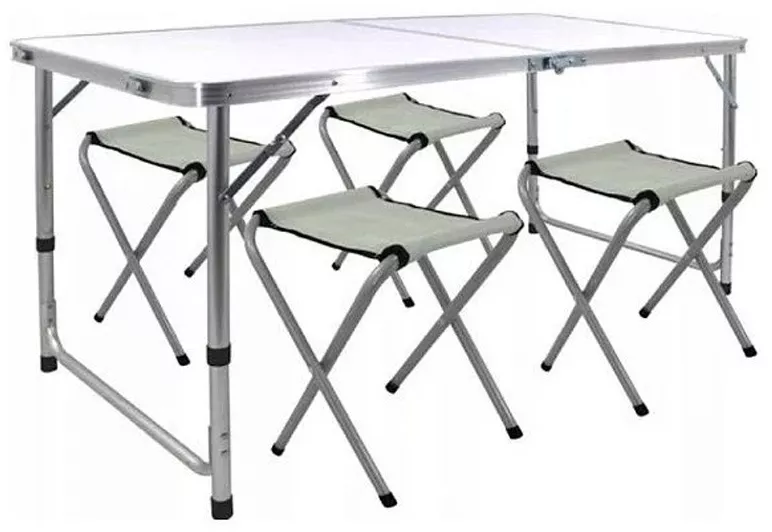 Set masa cu 4 scaune pentru camping inaltime masa reglabila picioare ...