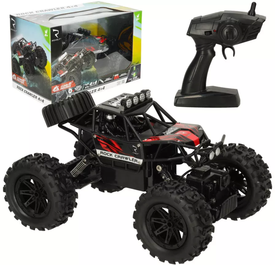 Masina off road cu telecomanda Revolt Rock Crawler 4x4 negru IK897 - cel.ro