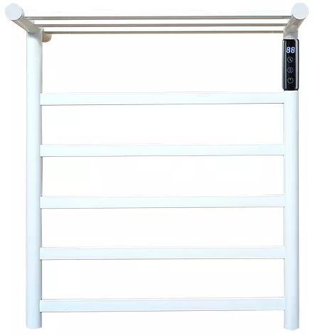 Radiator electric baie TRENDYS 45 x 52 cm digital alb mat cu 5 brate si ...