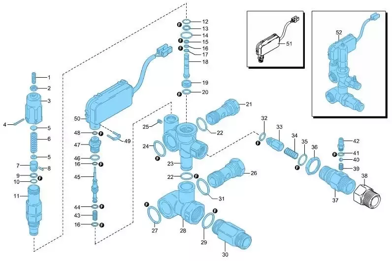 Supapa completa pentru MPX 150 HDC AR-25434 - cel.ro
