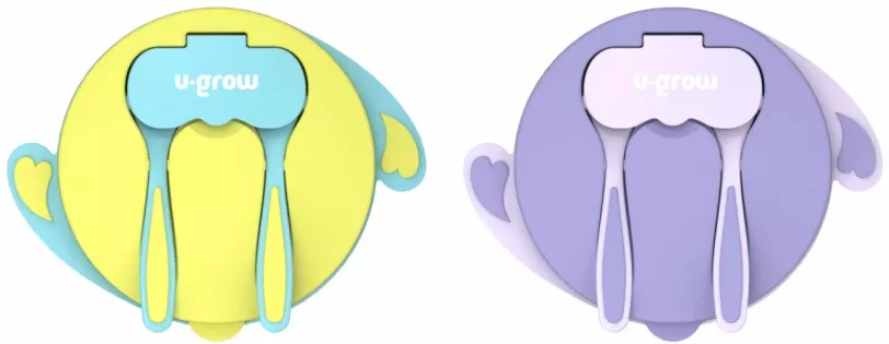 Bol compartimentat cu ventuza antialunecare si capac cu lingurita si furculita - cel.ro