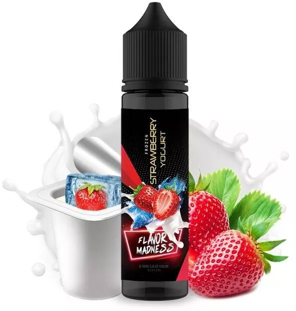 Lichid Fara Nicotina Flavor Madness Frozen Strawberry Yogurt 50ml ...