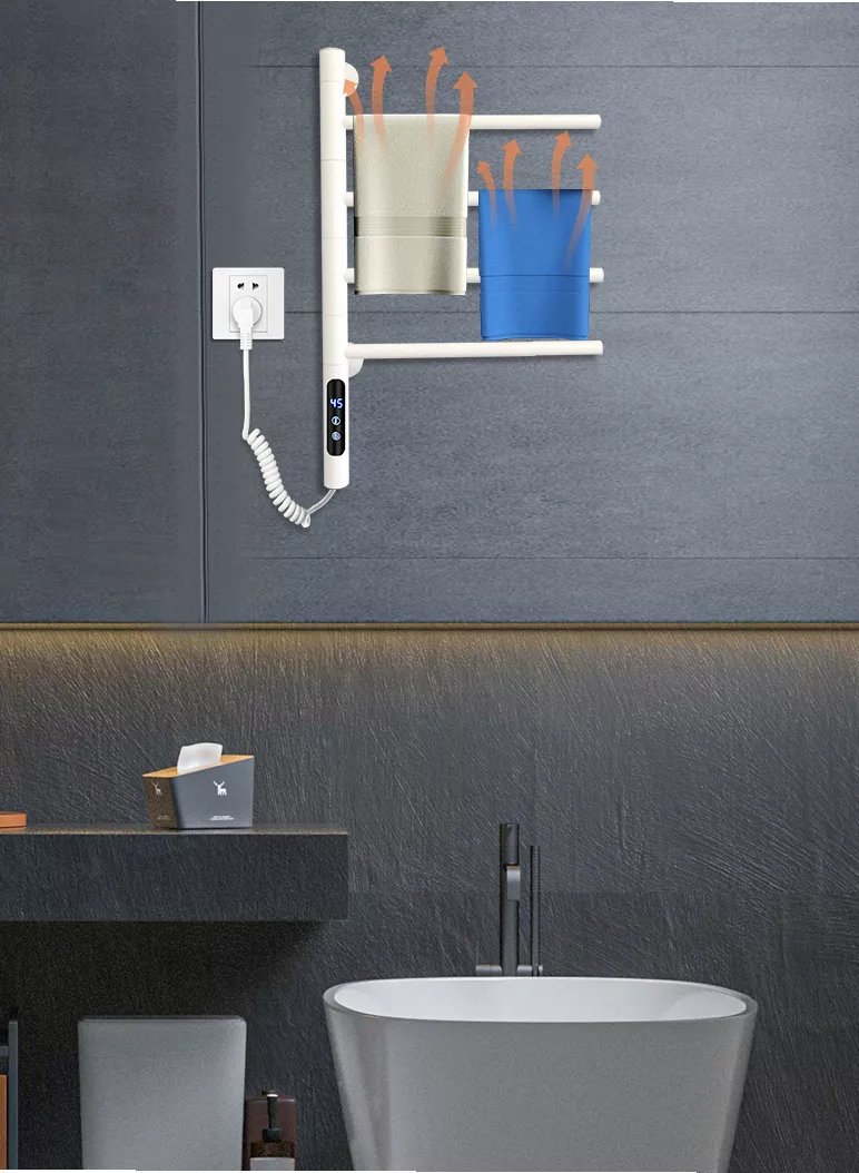 Port-prosop electric TRENDYS 42 x 56 cm digital alb mat cu 4 brate ...