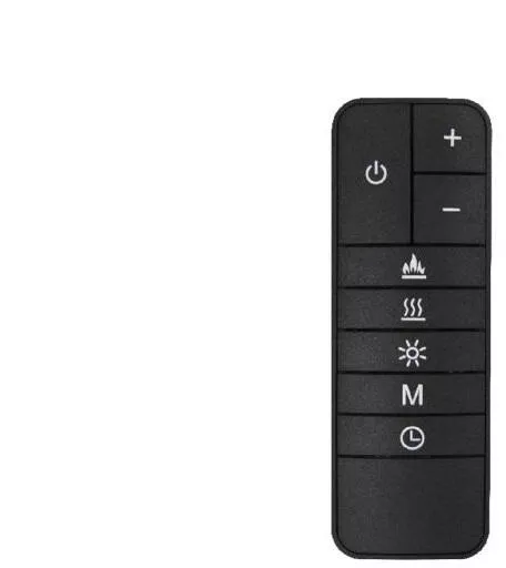 Semineu electric Efect flacara Telecomanda 2 trepte de incalzire 1000 W ...