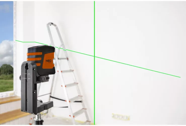 Nivela laser verde linie incrucisata suport magnetic 20 m NEO 75-107 ...