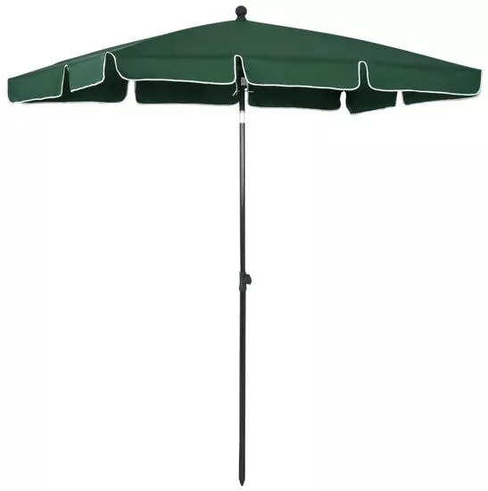 Umbrela gradina/terasa cu inclinatie stalp aluminiu verde 198x130x245 ...