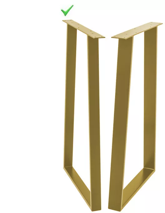 Set 2 Picioare Masa Metal Stil Scandinav Trapez Vopsire in Camp ...