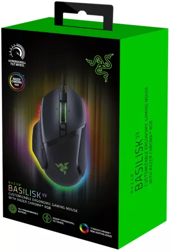 Mouse Razer cu fir Razer Basilisk V3 RGB butoane programabile rz01 ...