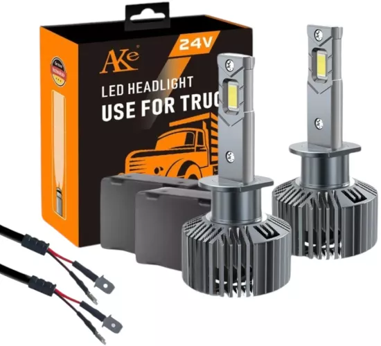 Set 2 becuri auto LED H1 V68 24V 120W/set 6000K canbus IP68