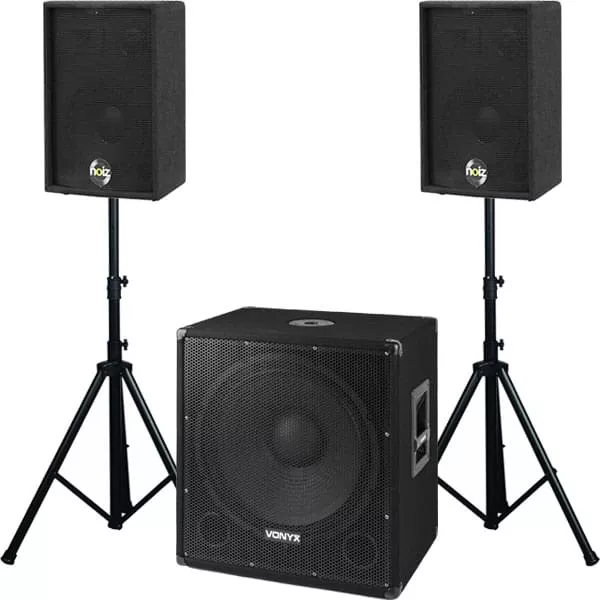 Sistem de sonorizare 2.1 Noiz DJ Set 5 1000W Subwoofer 18 inch boxe 10 ...