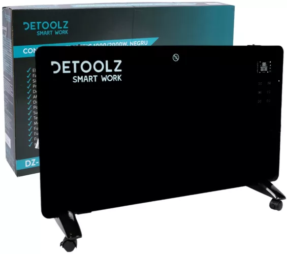 Convector electric Detoolz 1000W/2000W Wifi negru z1mj_437012582 - cel.ro