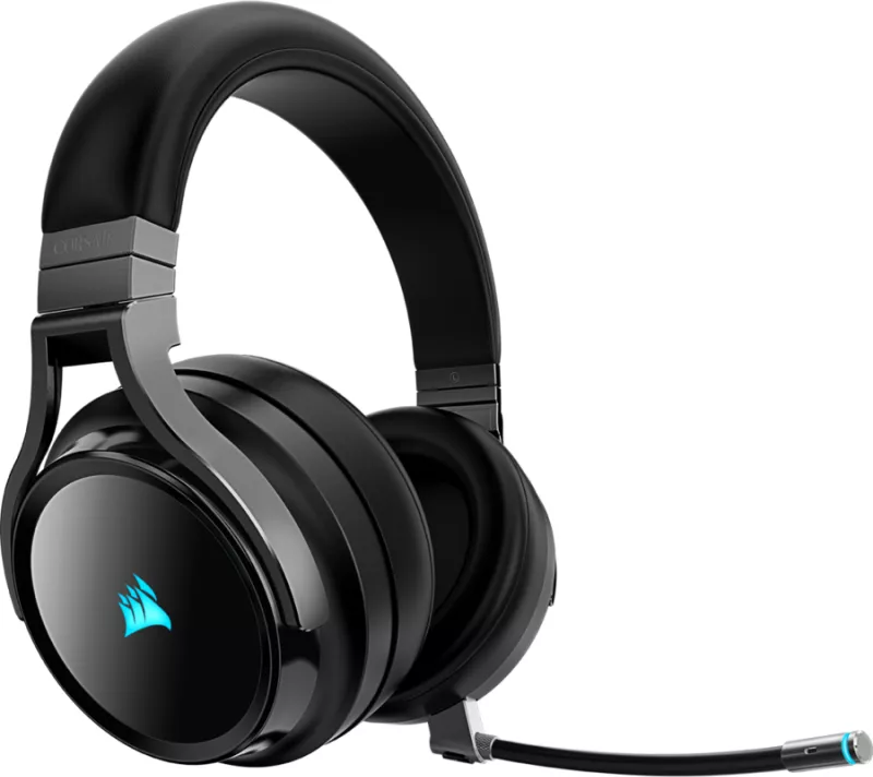 Casti Gaming Wireless Corsair Virtuoso Iluminare RGB Carbon Resigilat ...