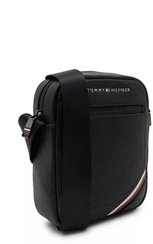 Geanta crossover Tommy Hilfiger Central Mini Reporter AM0AM11580 Negru ...