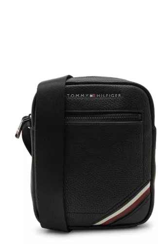 Geanta crossover Tommy Hilfiger Central Mini Reporter AM0AM11580 Negru ...