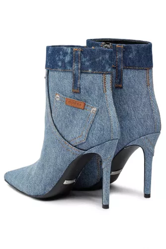 Botine dama Guess Avon FL7AVN Albastru jeans 38 EU 8vh1_953239852 - cel.ro