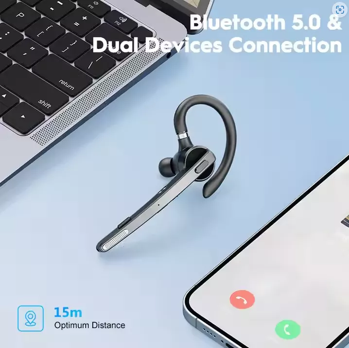 Casca Bluetooth Wireless Compatibila Ios/Android Cutie de Incarcare ...